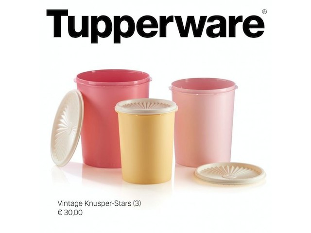 Tupperware set dekorativnih posuda