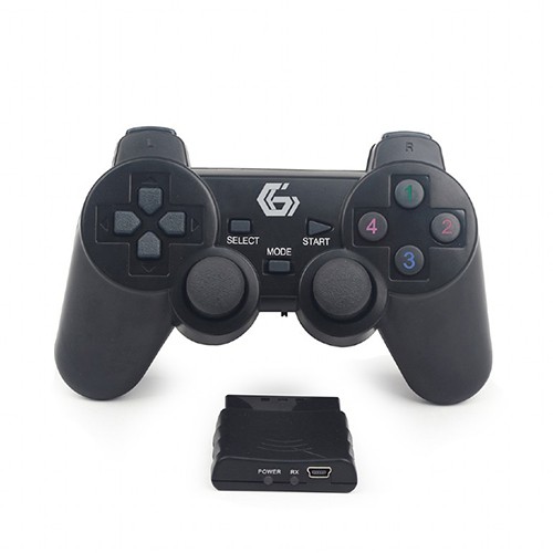 Gembird Wireless dualshock gamepad PS2 / PS3 / PC, black | JPD-WDV-01