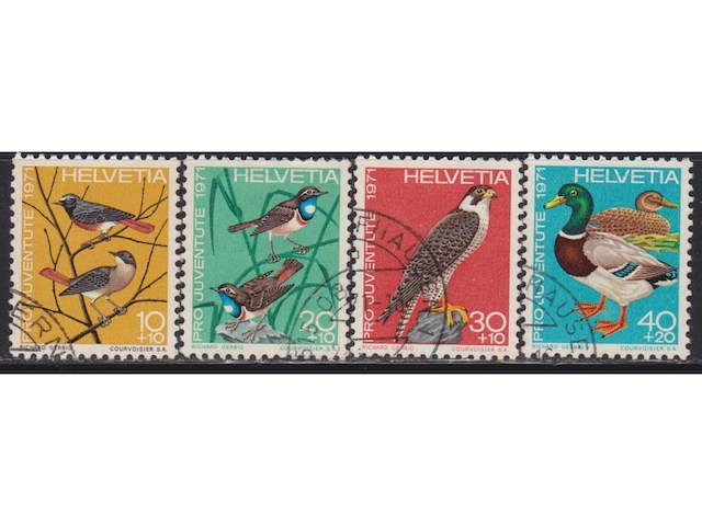 Švajcarska 1971 `Pro Juventute` Ptice poništeno