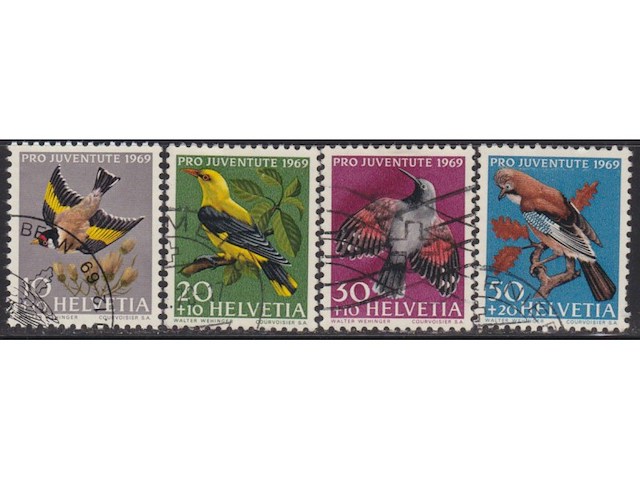 Švajcarska 1969 `Pro Juventute` Ptice poništeno