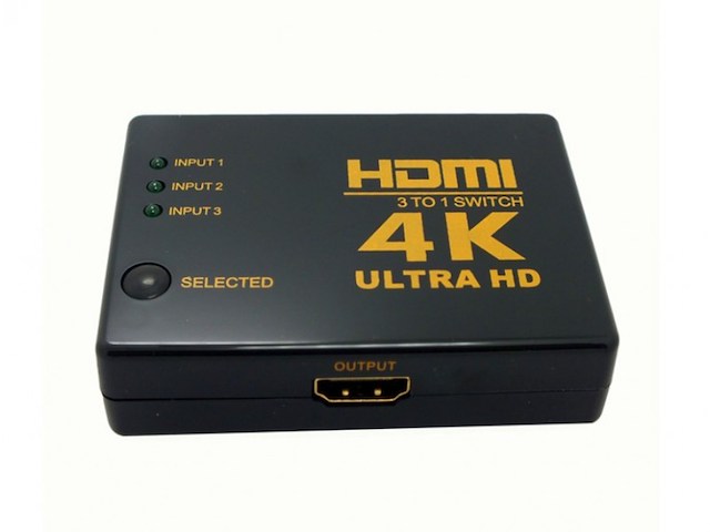 HDMI reklopnik sa 3 ulaza sa daljinskim upravljačem