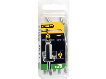 Stanley 1-PAA52T Aluminijumske nitne 4x3 mm - 20kom