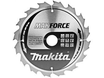 List za testeru od tvrdog metala 210/30mm, MAKForce, sa 16 zubaca B-08230 Makita