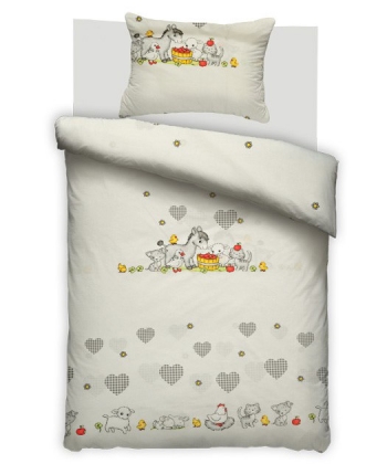 Textil posteljina za bebe Piccola Siva