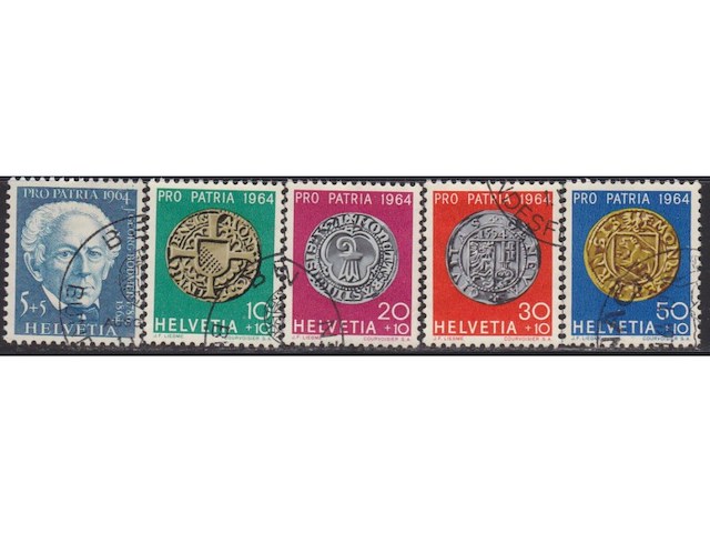 Švajcarska 1964 `Pro Patria`Stari novac poništeno