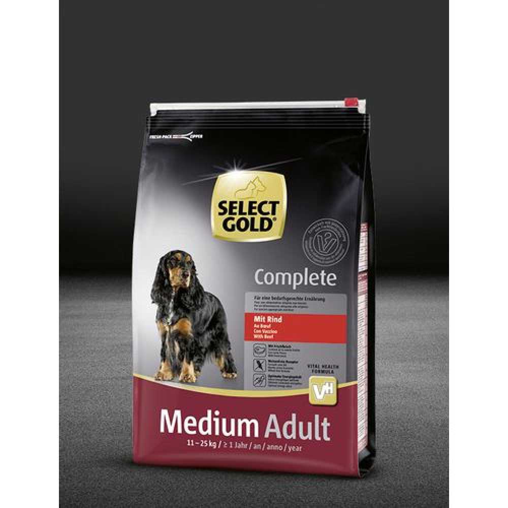 SELECT GOLD Dog Complete Medium Adult Beef 12kg