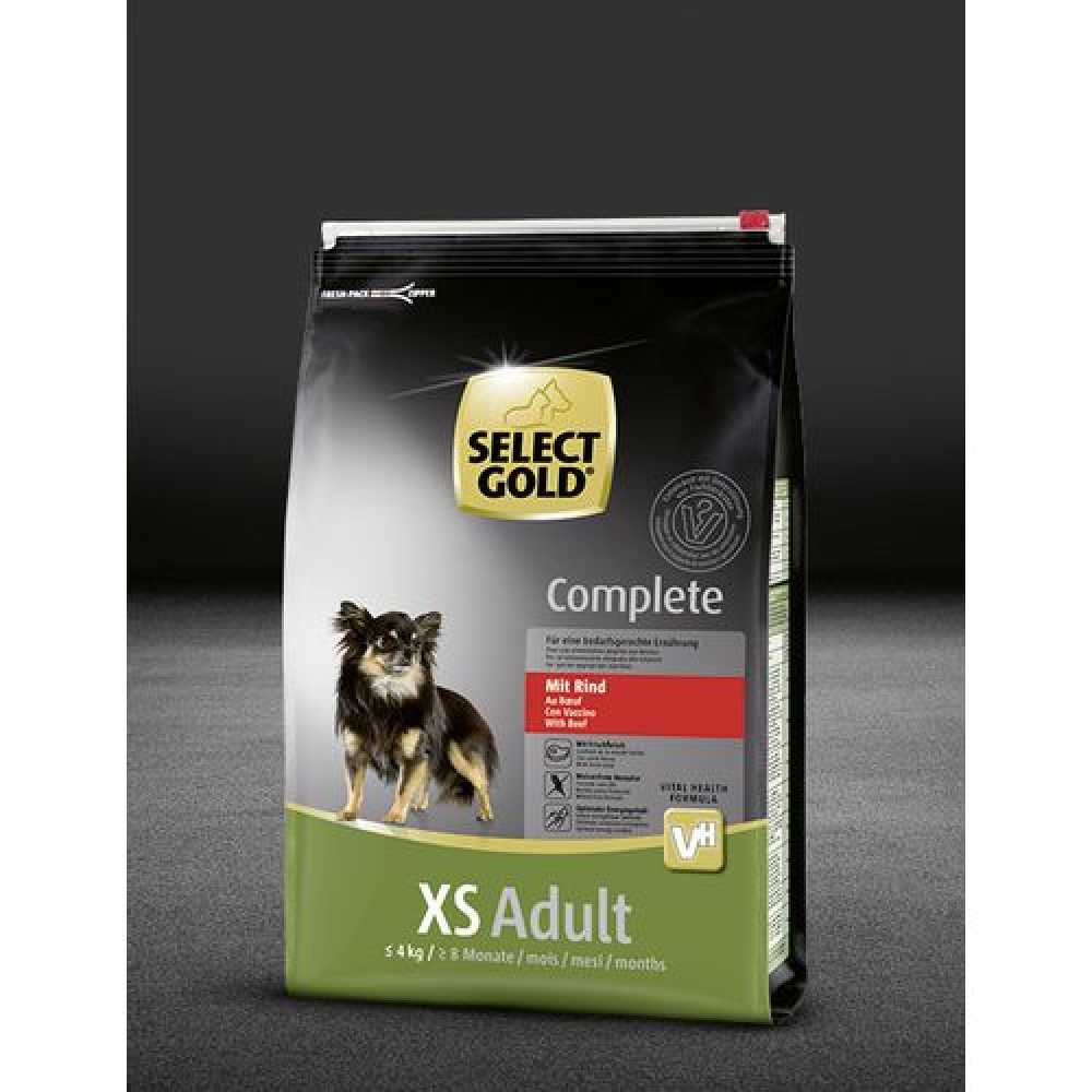 SELECT GOLD Dog Complete XS Adult govedina 1kg