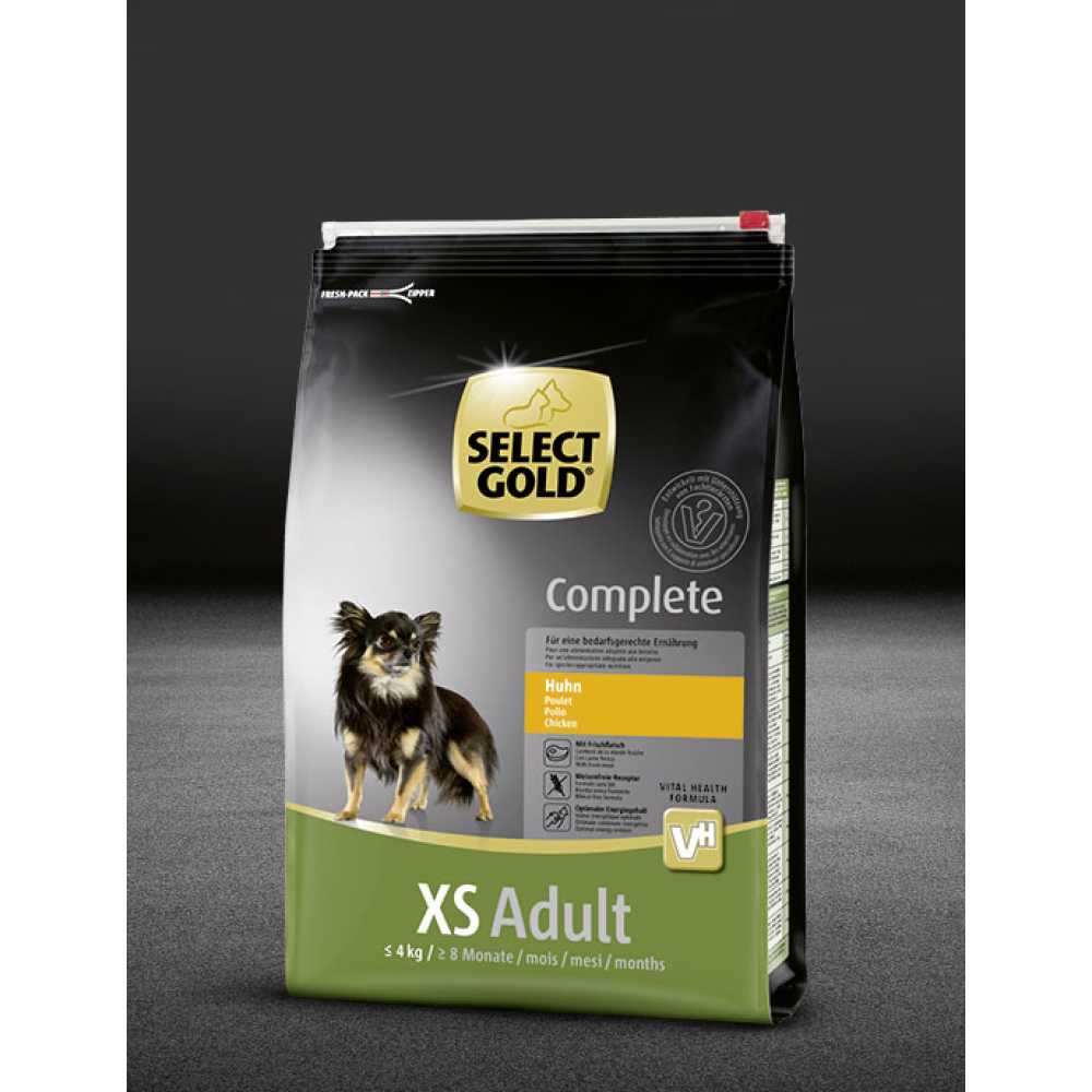 SELECT GOLD Dog Complete XS Adult Poultry 1kg