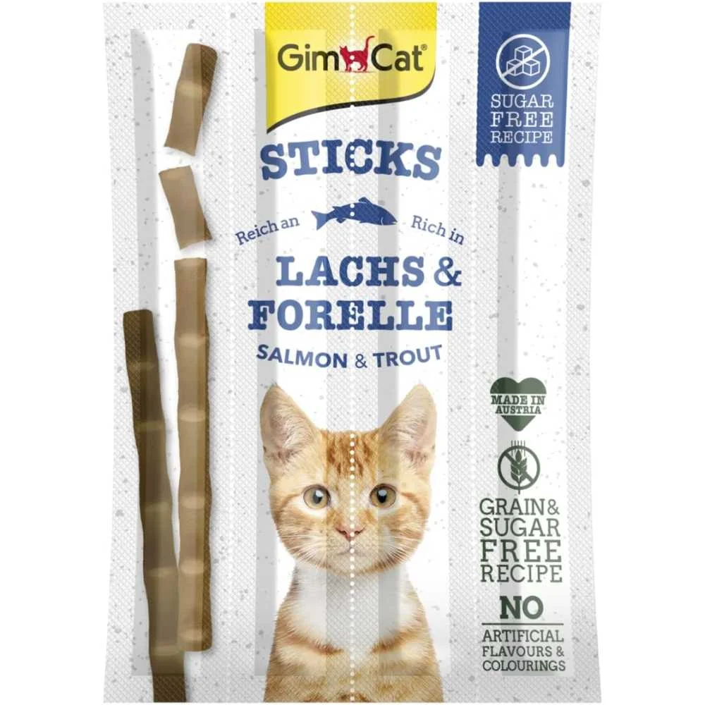 Gimcat Sticks Losos - 4kom