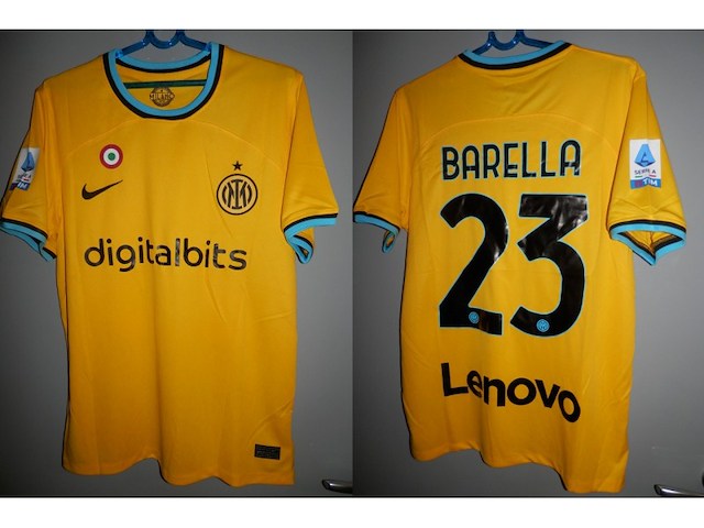 Inter dres 2022-23 Nicolo Barella 23 (Treći dres)