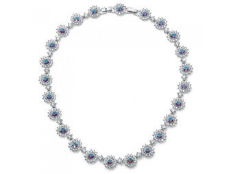 Ženska oliver weber romantic alabaster ogrlica sa swarovski kristalima ( 12263.ab )