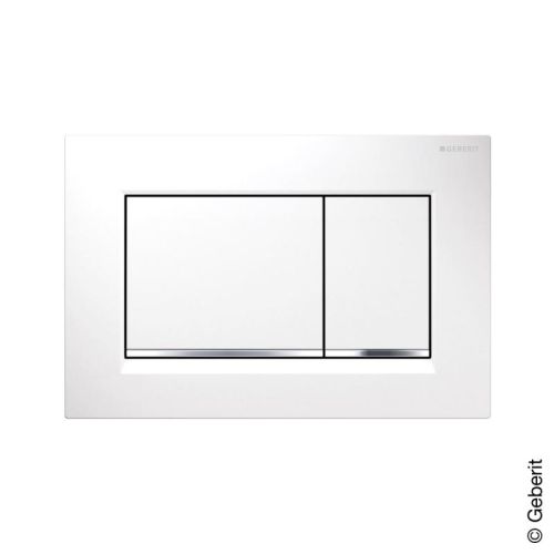 Geberit Tipka Sigma 30 bela/sjajna hrom/bela 115.883.KJ.1