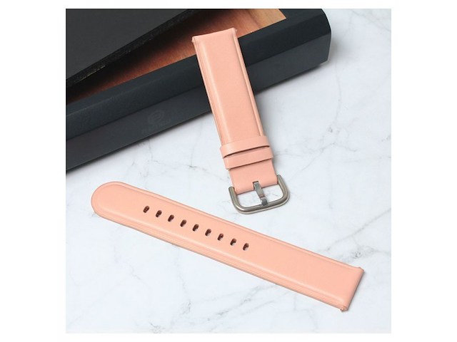 Narukvica kozna za smart watch Samsung 4, 5 20mm roze