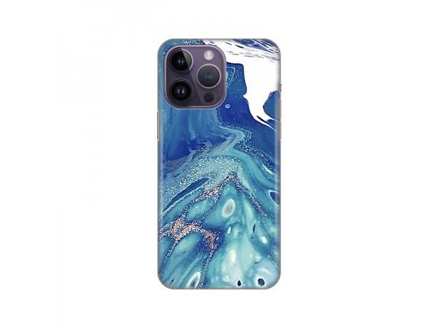 Maskica Silikonska Print za iPhone 14 Pro Max 6.7  Blue Marble