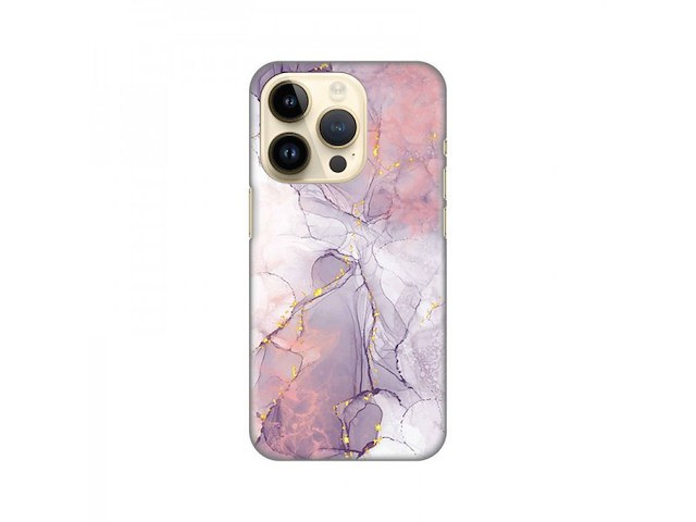 Maskica Silikonska Print za iPhone 14 Pro 6.1 Pink Marble