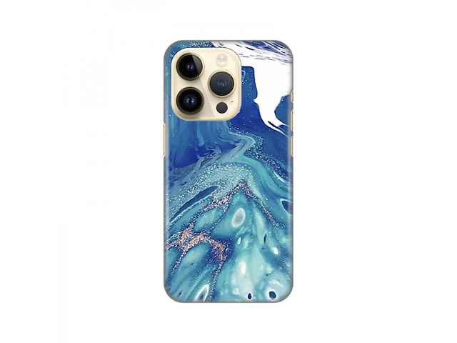 Maskica Silikonska Print za iPhone 14 Pro 6.1 Blue Marble