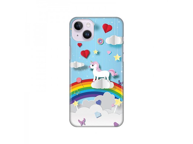 Maskica Silikonska Print za iPhone 14 Plus 6.7 Unicorn