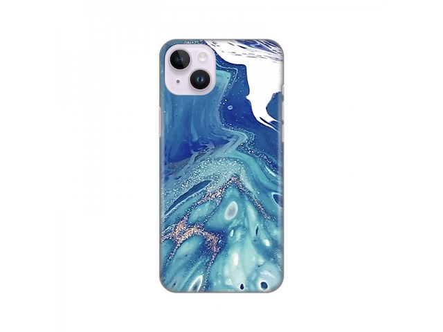 Maskica Silikonska Print za iPhone 14 Plus 6.7 Blue Marble