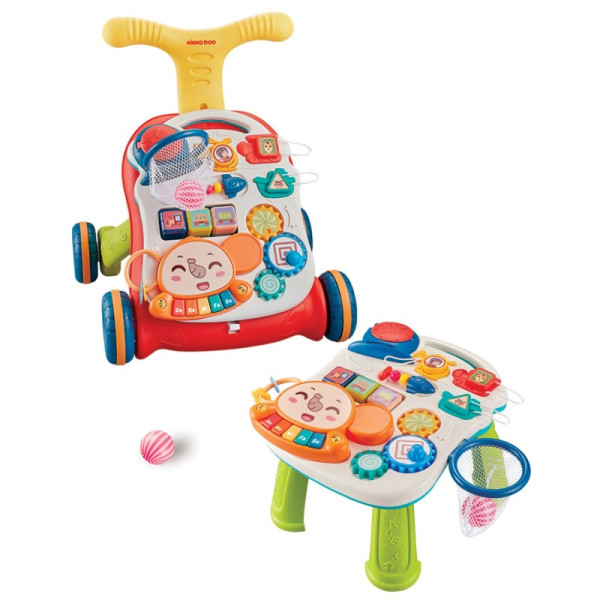 Guralica - hodalica PLAY & GROW 2u1, Kikka Boo, Red