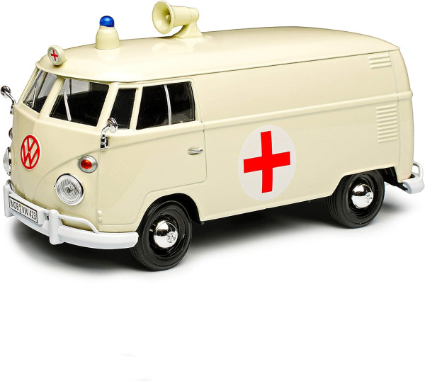 Metalni auto VW KOMBI AMBULANCE, 1:24, Motormax