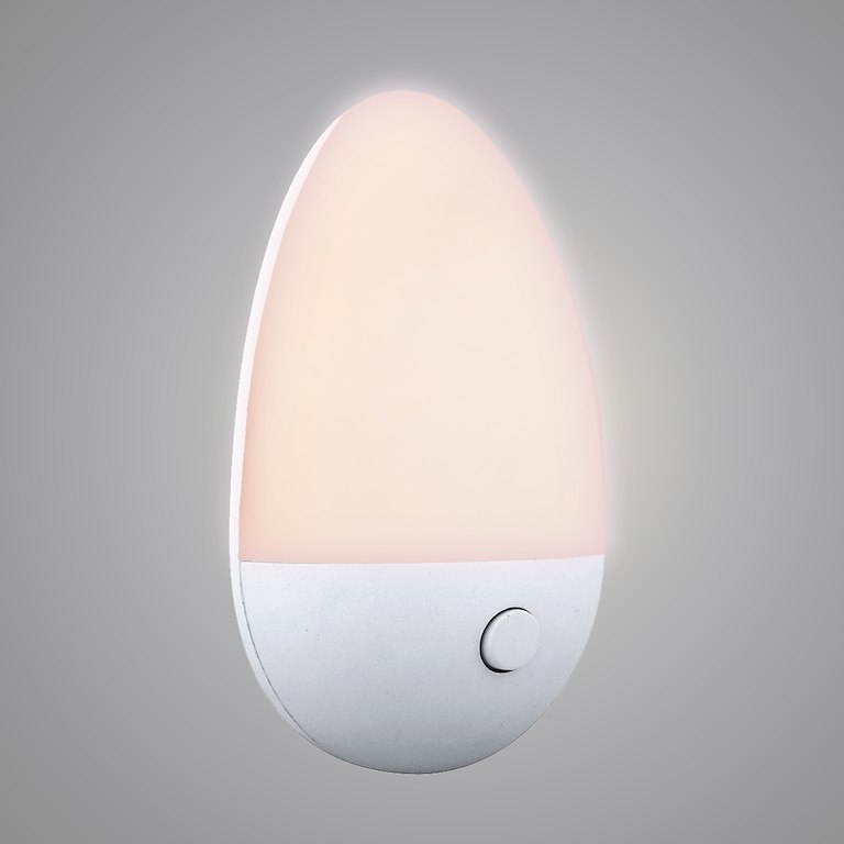 Zidna lampa za uticnicu Egg LED bela