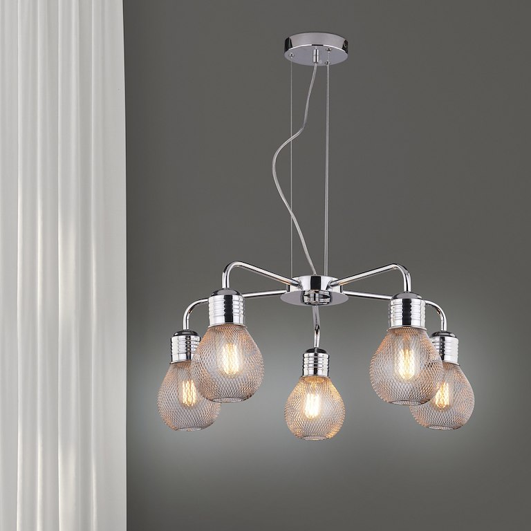 Viseca lampa Gliva 5 46x125cm