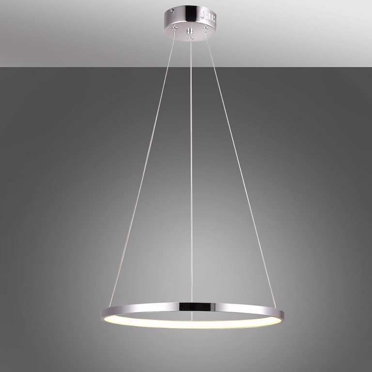 Viseca lampa Lune LED 29x100cm srebrna