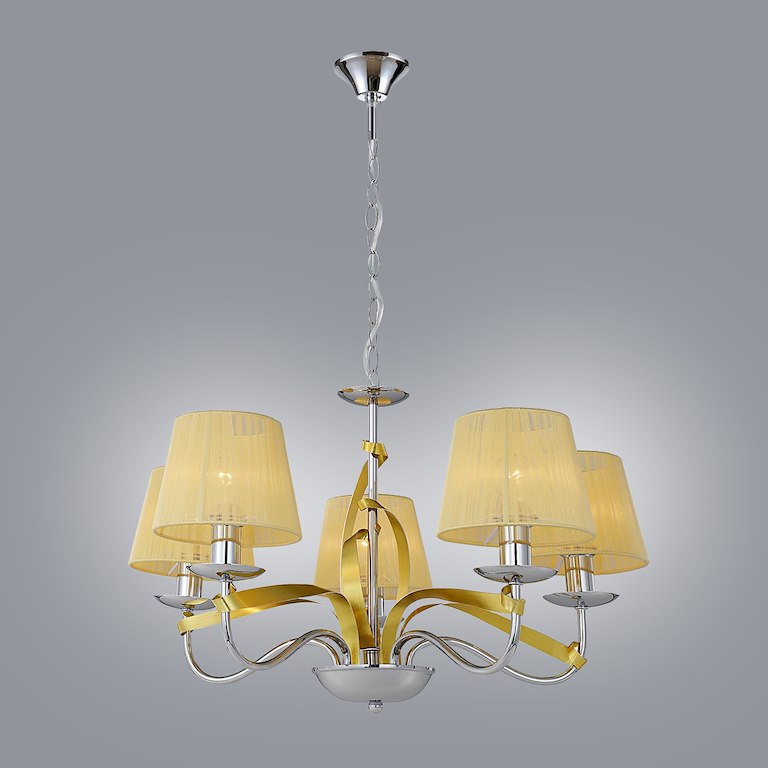 Viseca lampa Diva 5 60x100cm zlatna