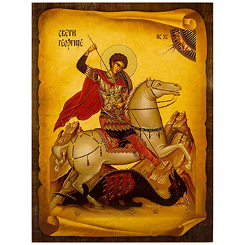 Ikona Sveti Đorđe - Đurđevdan 40x30cm