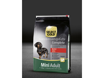 SELECT GOLD Dog Complete Mini Adult Beef 1kg