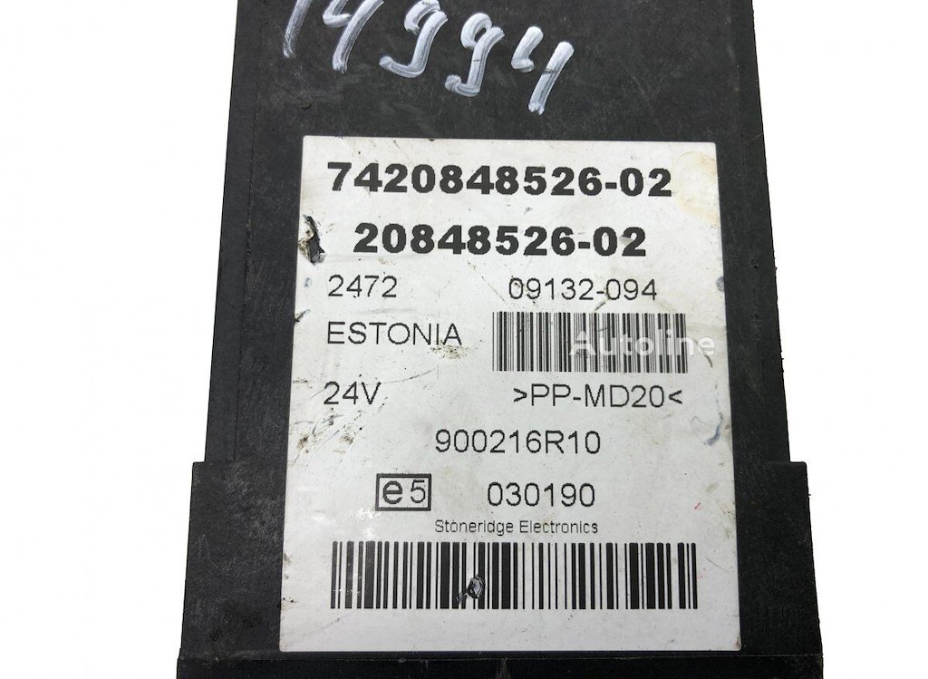 Volvo B12B (01.97-12.11) 20848526 upravljačka jedinica za Volvo B6, B7, B9, B10, B12 bus (1978-2011) autobusa