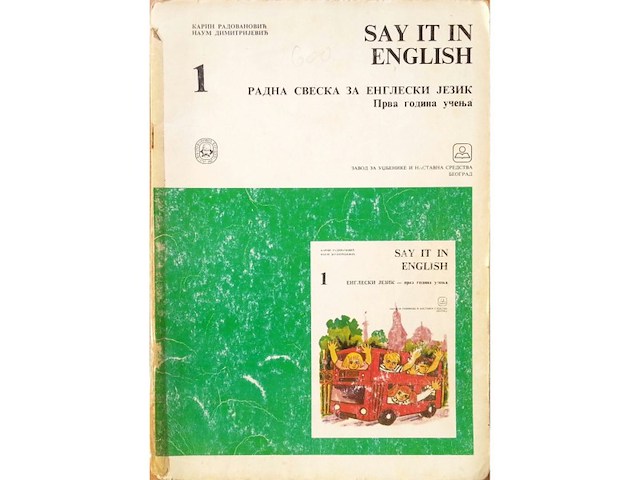 Say It In English 1-Karin Radovanović,Naum Dimitrijević