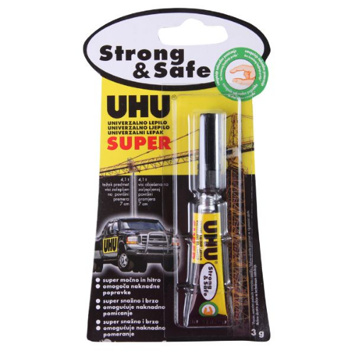 Uhu super Strong & Safe univerzalni lepak BL 3g