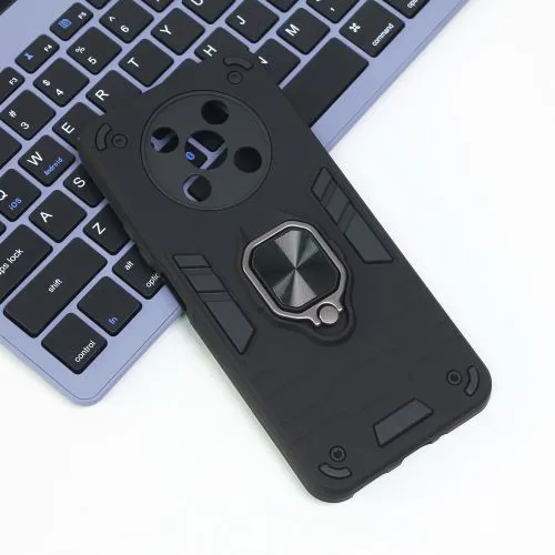 Futrola - maska Cube Ring za Huawei nova Y90 crna