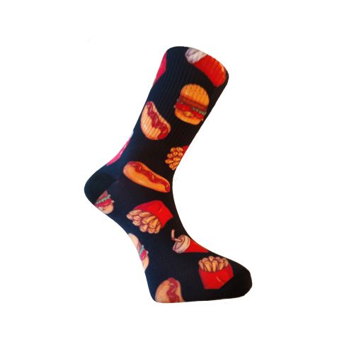 SOCKS BMD Štampana čarapa broj 1 art.4686 veličina 35-38 Fast food