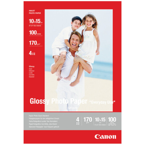 Canon fotopapir GLOSSY BJ MEDIA GP-501 4X6 (100 papira)