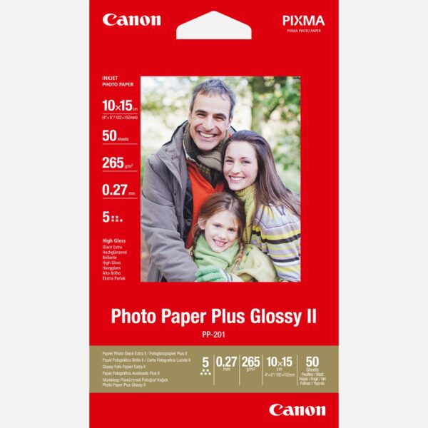 Canon fotopapir PLUS BJ MEDIA PP-201 4×6 (50 papira)