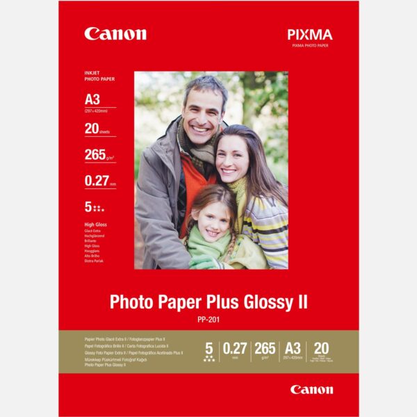 Canon fotopapir PLUS BJ MEDIA PP-201 A3 (20 papira)