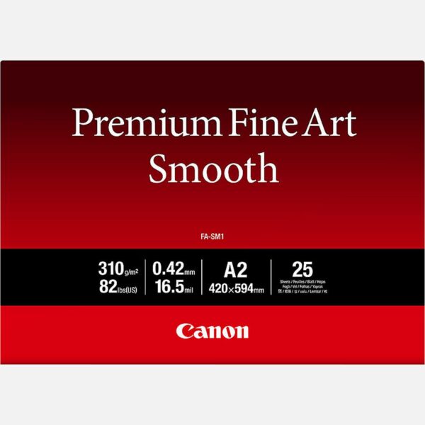 Canon foto papir PREMIUM FINE ART SMOOTH FA-Smooth A2 (25 papira)