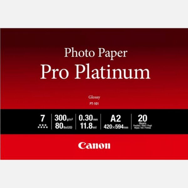 Canon foto papir PRO PLATINUM PT-101 A2 (20 papira)