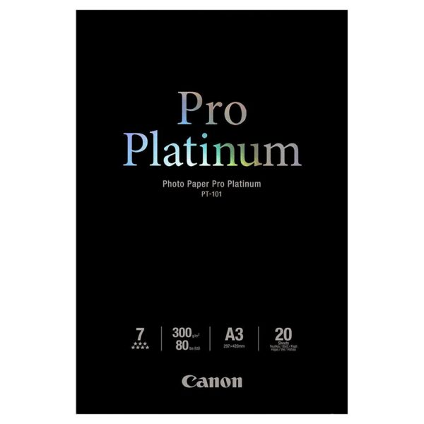 Canon fotopapir PRO PLATINUM PT-101 A3 (20 papira)