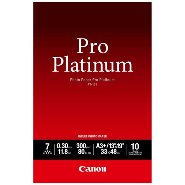 Canon fotopapir PRO PLATINUM PT-101 A3+ (10 papira)