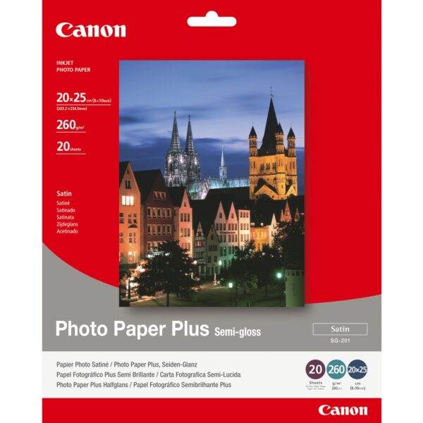 Canon fotopapir SEMI-GLOSSY SG-201 8x10inch (20 papira)