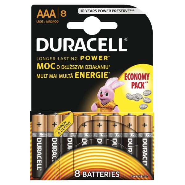 Duracell AAA8 baterije