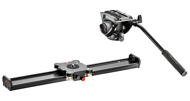 CAMERA SLIDER 60CM AND MVH500AH FLUID HEAD KIT