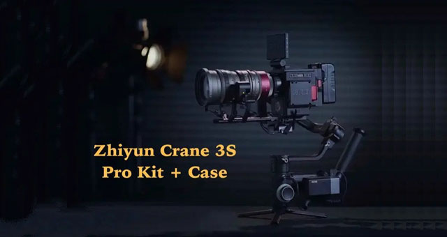 ZHIYUN CRANE 3S PRO + FOLLOW FOCUS + WIRELESS TRANSMITTER