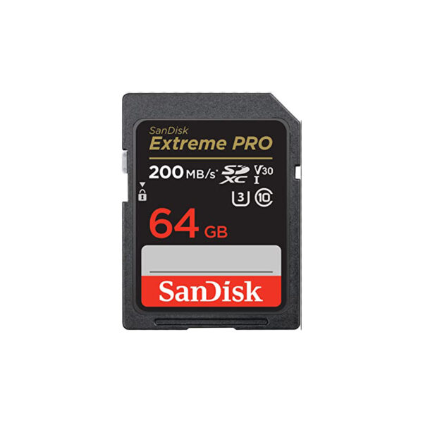 SanDisk Extreme PRO 64GB SDXC 200/90MB/s UHS-I, Class 10 V30