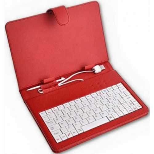 Gigatech 7″ futrola za tablet sa tastaturom crvena
