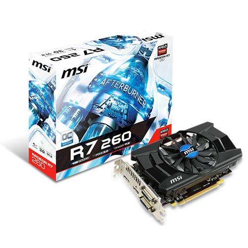 MSI Radeon R7 260 1GB GDDR5 OC