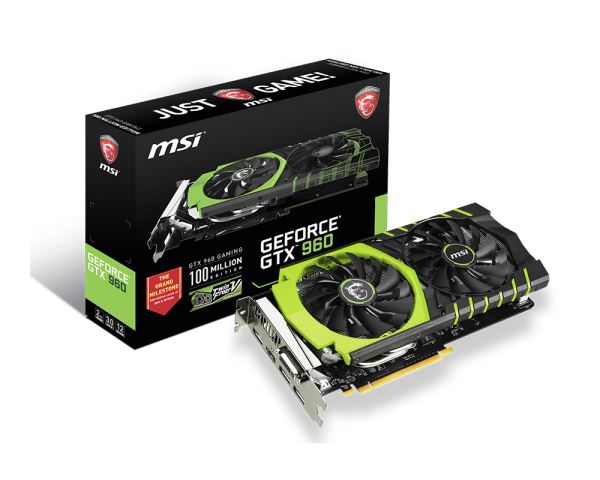 MSI GeForce GTX 960 2GB GDDR5 OC